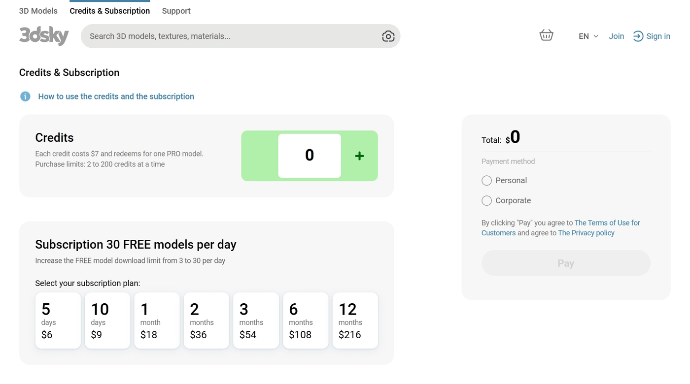 3dsky — the fixed-price 3D marketplace for ArchViz creators and beyond