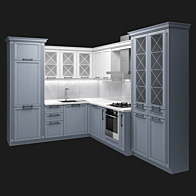 Corner Kitchen - Kitchen - 3D model