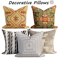 CB2 Throw Pillows Set - Pillows - 3D model
