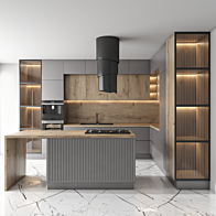 kitchen set 25 - Kitchen - 3D model