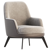 Flexform Mood Drop - Arm chair - 3D model