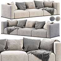 Poliform SHANGAI Sectional fabric sofa Designer Carlo Colombo - Sofa ...