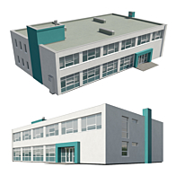 post office - Building - 3D model