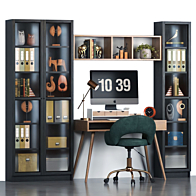 Poliform Work Desk - Office Set 152 - Office furniture - 3D model