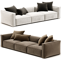 Poliform SHANGAI Sectional fabric sofa Designer Carlo Colombo - Sofa ...