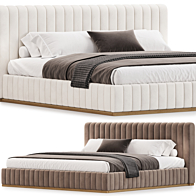 Forte Channeled Bed - Bed - 3D model