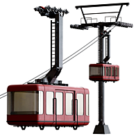 Cableway - Air Transport - 3D model