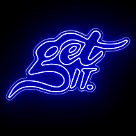 Box of the think out Neon Sign - Neon - 3D model