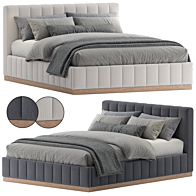 Forte Channeled Bed - Bed - 3D model