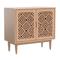 CB2 Gabi Rattan Entryway Cabinet Sideboard Chest of drawer 3D model