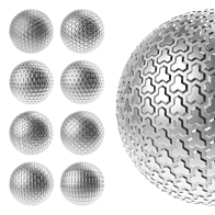 Embossed Sheets Set 007 - Metal - 3D model