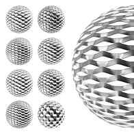 Expanded Metal Set 002 - Metal - 3D model