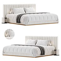 Forte Channeled Bed - Bed - 3D model