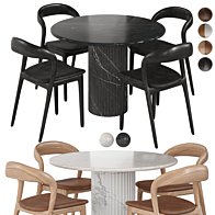 Kitchenette Wossner Salita - Table + Chair - 3D model