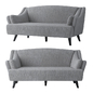Andreas Armchair. Andreas 2 Seater Sofa. Brosa. - Sofa - 3D model