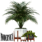 Plants collection 68 Modernica pots - Indoor - 3D model