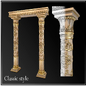 Column cornice - Decorative plaster - 3D model