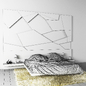 Bed with 3D panel - Bed - 3D model
