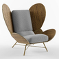 Freewing Lounge Chair - Arm chair - 3D model