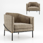 Fil Noir - Minotti - Chair - 3D model