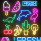 Light modules. Set 13. Neon - Neon - 3D model