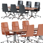 Wilkhahn logon table & sola chair - Office furniture - 3D model