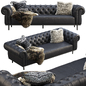 Joybird Bree Leather Sofa - Sofa - 3D model