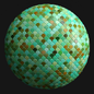 Materials 19- Fish scale tiles PBR - Tile - 3D model