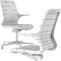 Office chair Milani Loop - Office furniture - 3D model
