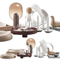Living contemporary nature accessories decor set - Decorative set - 3D ...