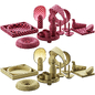 Living contemporary nature accessories decor set - Decorative set - 3D ...