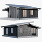 Modern modular house - Building - 3D model