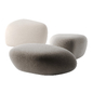 Pebble Rubble pouf by Moroso - Other soft seating - 3D model