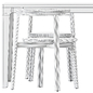 Pop Table Rectangle and Twill Chair by DesignByThem - Table + Chair ...