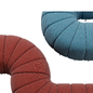 Missana Worm Bench - Other soft seating - 3D model