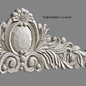 Facade Cartouche 003 - Decorative plaster - 3D model
