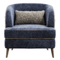 FH 7272 Boston Arm Chairs Pair - Arm chair - 3D model