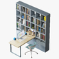 Workplace 002 - Office furniture - 3D model