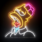 The Simpsons|Homer Simpson Neon Sign - Neon - 3D model