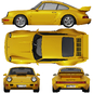Porsche 911 3.8 Carrera RS (964) - Ground Transport - 3D model