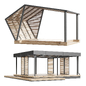 Gazebo (scene) outdoor - Other - 3D model