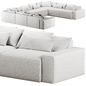 RH Dillon modular U sofa sectional - Sofa - 3D model