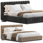 Forte Channeled Bed - Bed - 3D model
