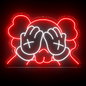 Kaws Neon Sign - Neon - 3D model