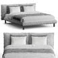 Meridiani Oliver Bed - Bed - 3D model