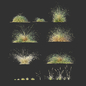 Sandy biome - Grass - 3D model