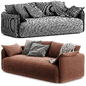 Offset Sofa - Sofa - 3D model