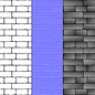 Brick straight beams - Brick - 3D model