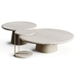 Meridiani LEON 2025 Travertino Coffee Table - Table - 3D model