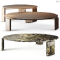 Minotti DRAKE Round Coffee Table - Table - 3D model